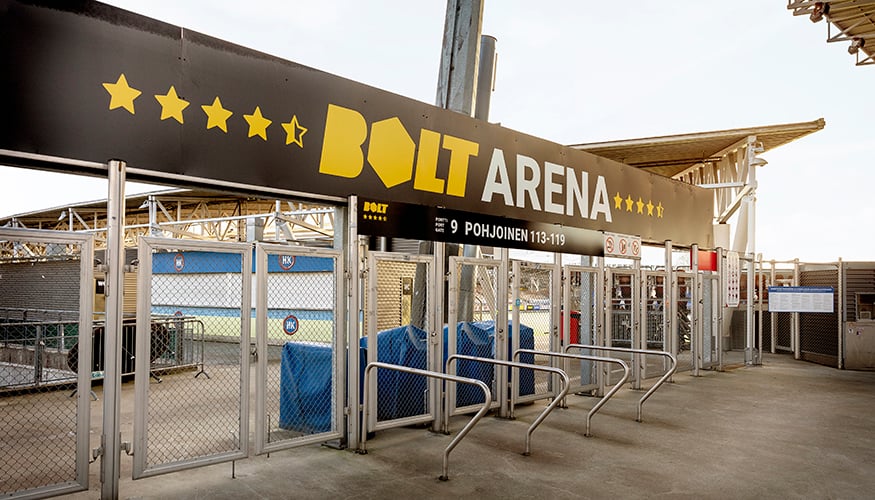 Uusi Bolt Arena brändättiin Töölöön yhdessä yössä