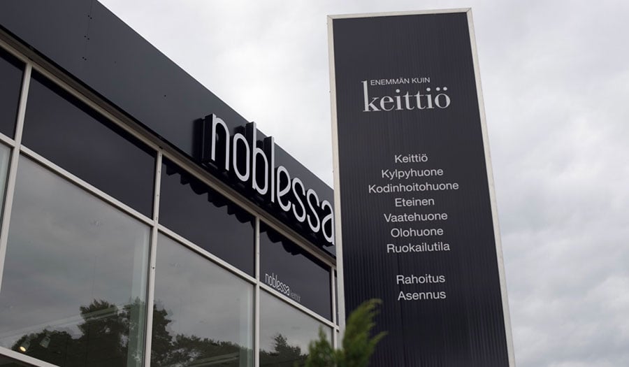 A new look for Finland’s Noblessa kitchen stores